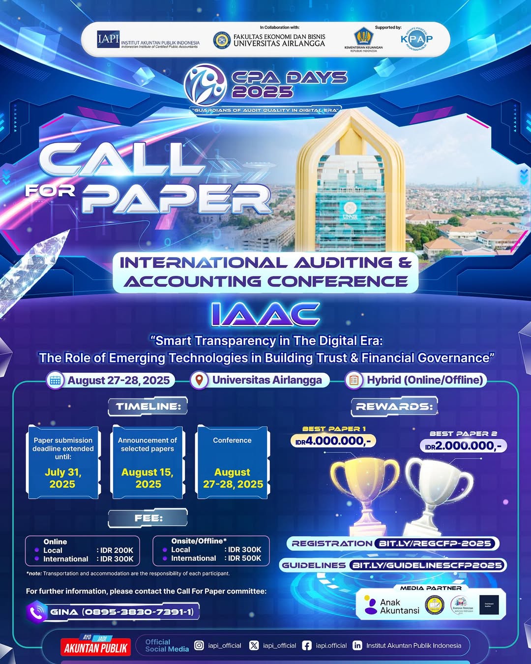 Call for Paper CPA Days 2025: Wujudkan Transparansi Cerdas di Era ...